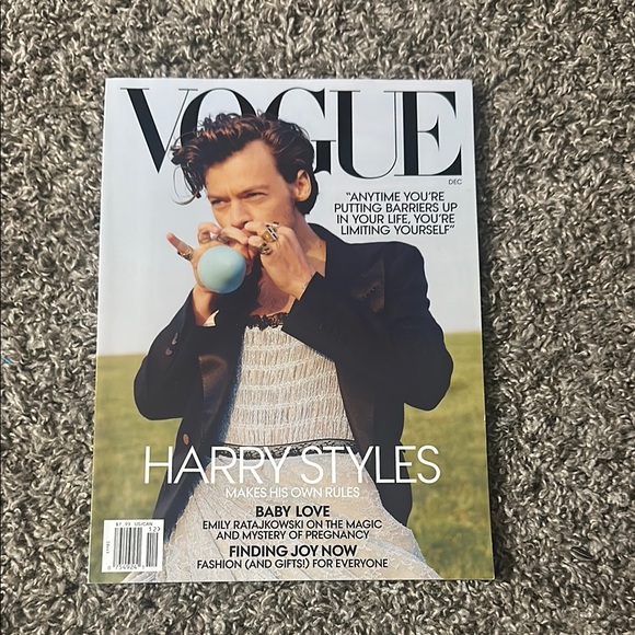 Vogue | Other | Vogue Magazine With Harry Styles Cover | Poshmark